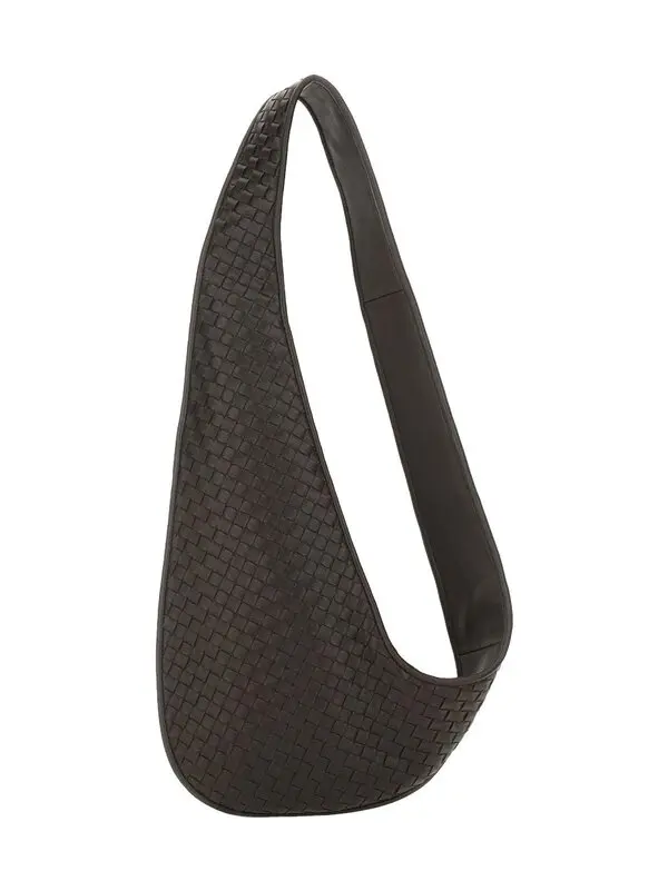Bottega Veneta Woven Leather Sling Bag - Brown