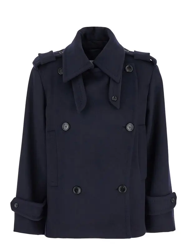 Max Mara Laveno Double Breasted Jacket - Multicolor