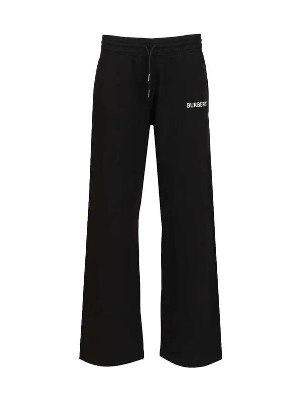 Burberry Cotton Track Pants - Black