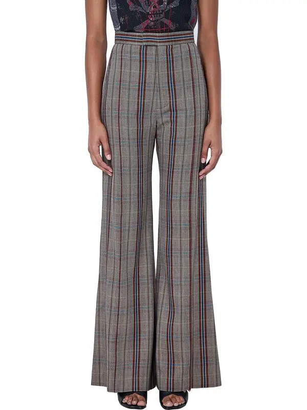 VIVIENNE WESTWOOD Wide-leg Virgin Wool Trousers - Cream