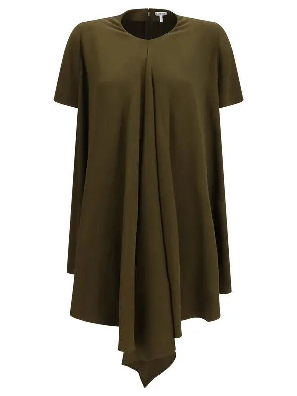 Loewe Stretch Viscose Dress - Green
