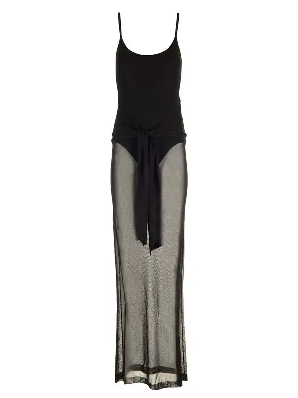 Jacquemus La Robe Maille Nodo Long Dress - Black