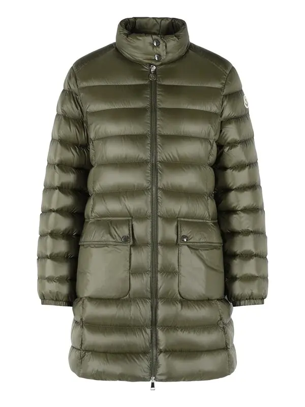 Moncler Genet Long Polyamide Down Jacket - Green