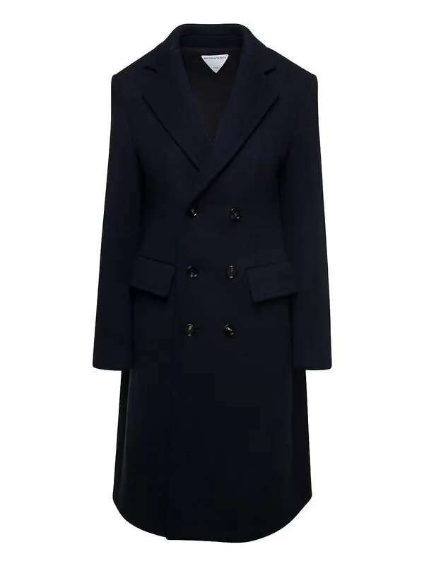 Bottega Veneta Double Wool Cashmere Cape Coat - Multicolor