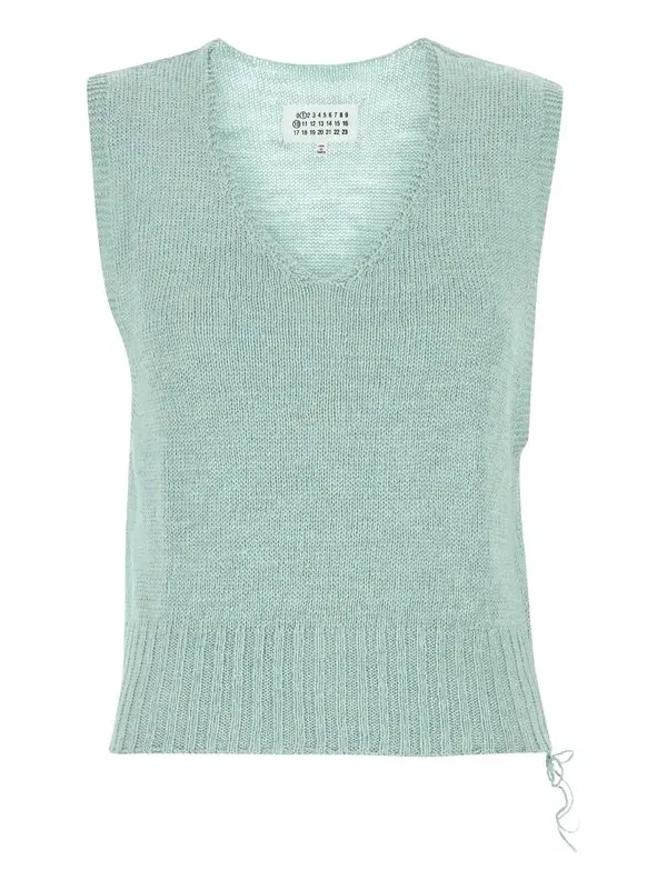 MAISON MARGIELA Tiffany Hemp Vest - Blue