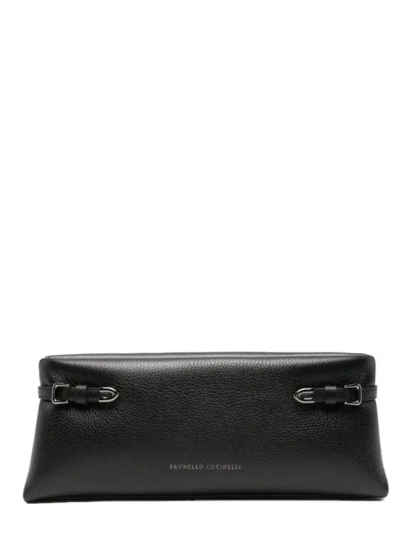 Brunello Cucinelli Leather Clutch Bag - Black