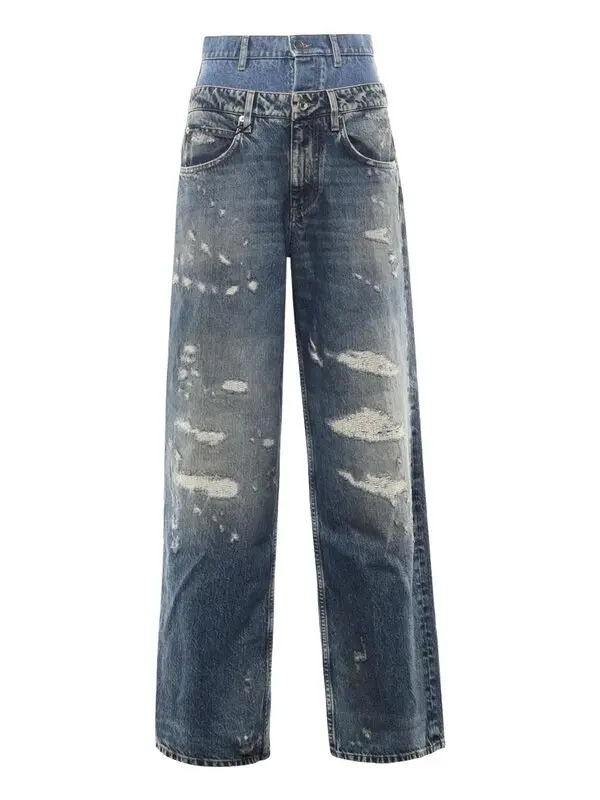 Dolce & Gabbana Double Layer Denim Jeans - Blue