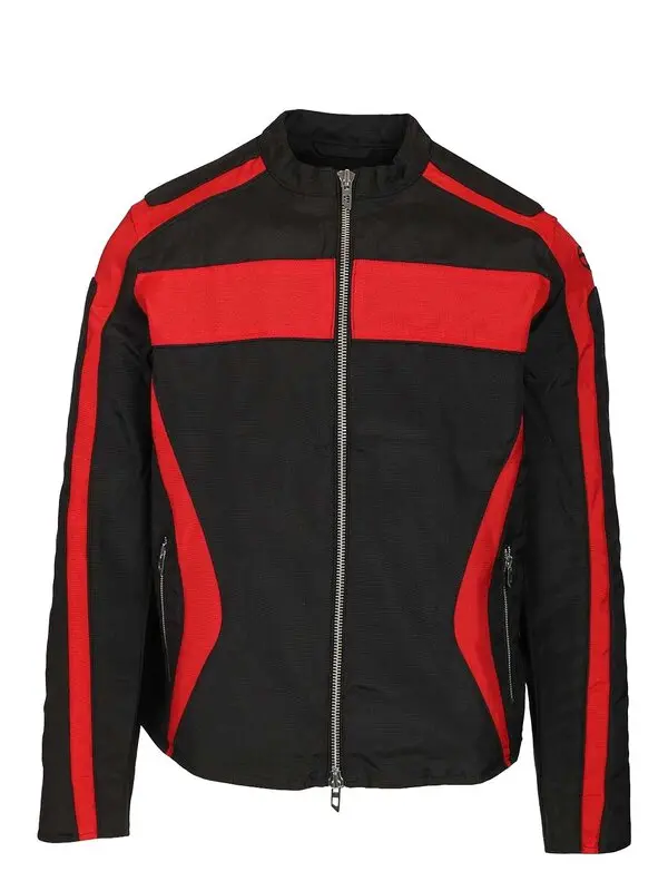 DIESEL® Two-tone Nylon Biker Jacket - Multicolor