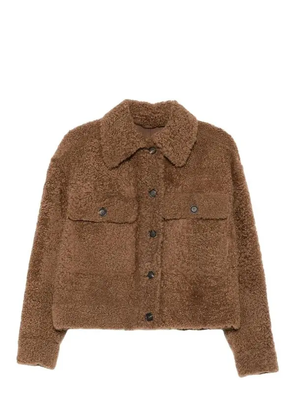Brunello Cucinelli Shearling-effect Jacket - Brown