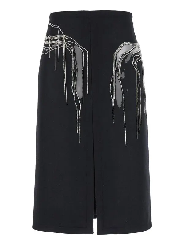 Dries Van Noten Shelda Embellished Midi Skirt - Multicolor