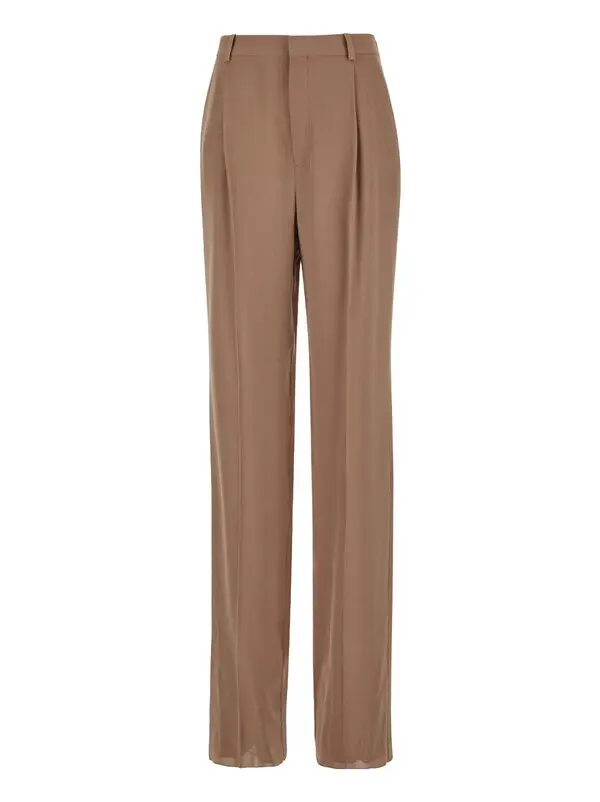 Saint Laurent Silk Pants - Multicolor