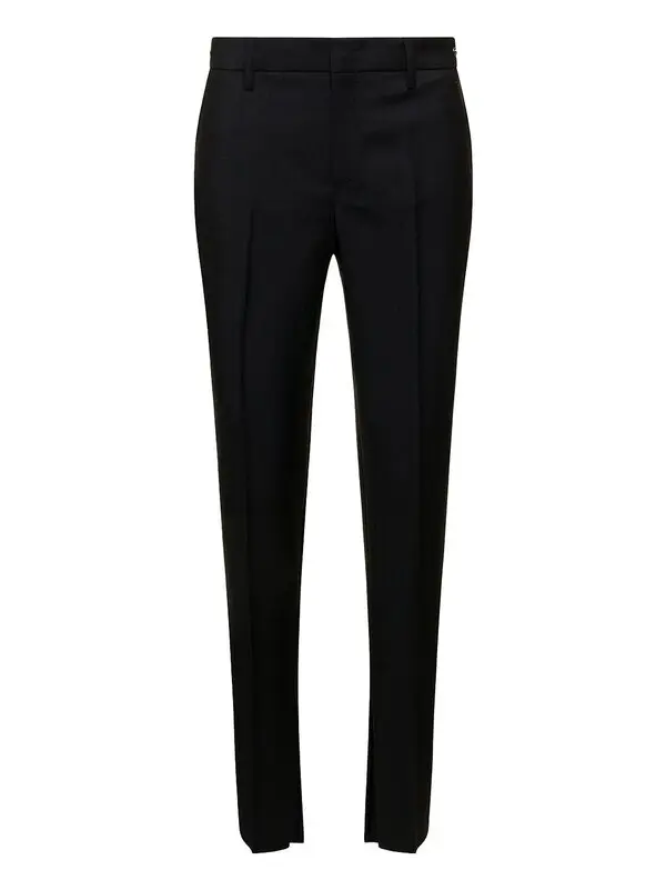 Gucci Slim Fit Mohair And Wool Pants With Horsebit Detail - Multicolor