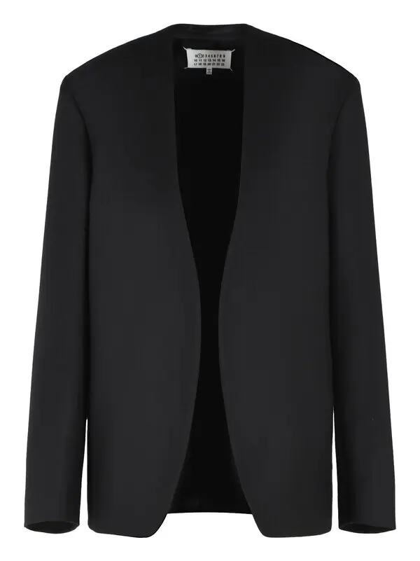 MAISON MARGIELA Virgin Wool Blazer - Black