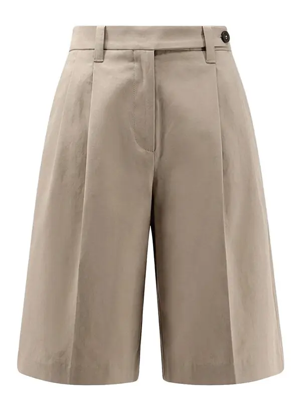 Brunello Cucinelli Cotton And Linen Shorts - Multicolor