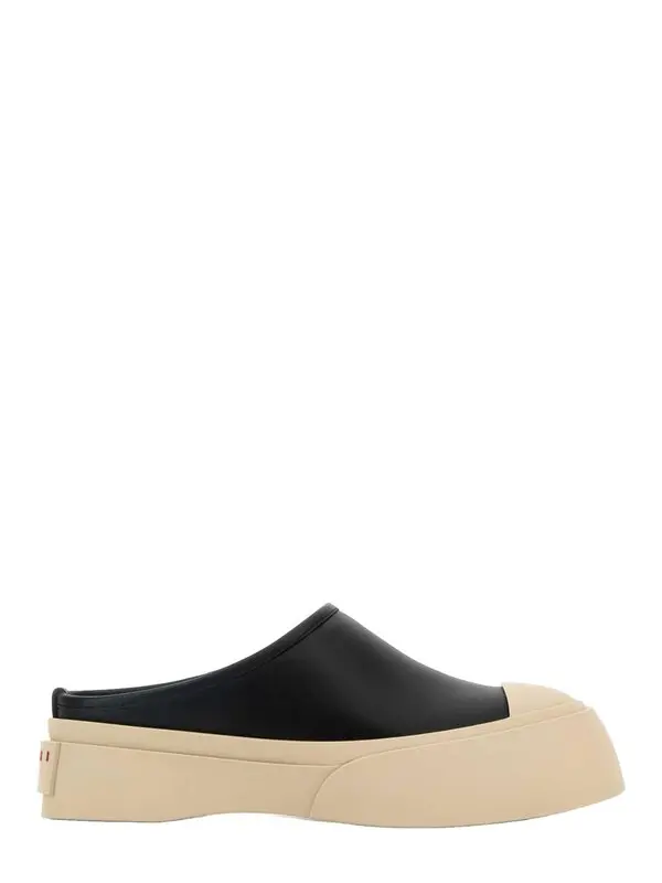 Marni Leather Pablo Slippers - Black