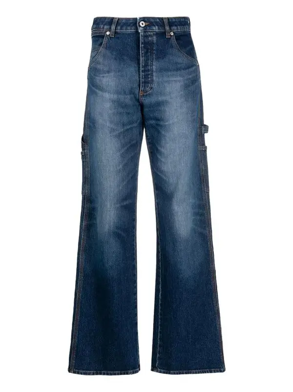 Heron Preston Denim Wide-leg Jeans - Blue