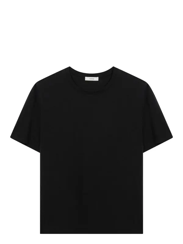 TOTEME Organic Cotton-blend T-shirt - Black