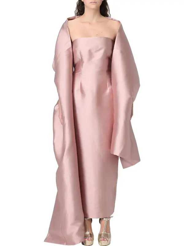 Solace London V-neck Maxi Dress - Pink