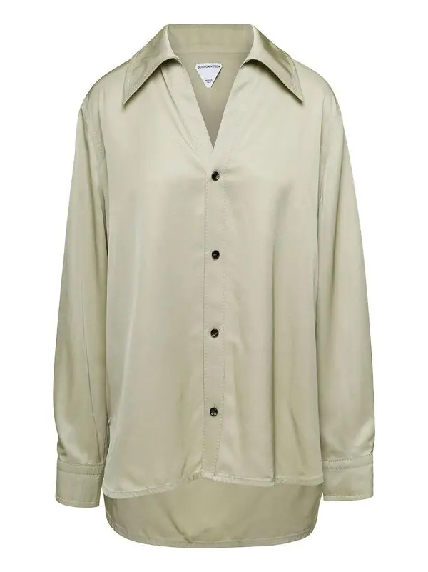 Bottega Veneta Oversized Fluid Viscose Shirt - Multicolor