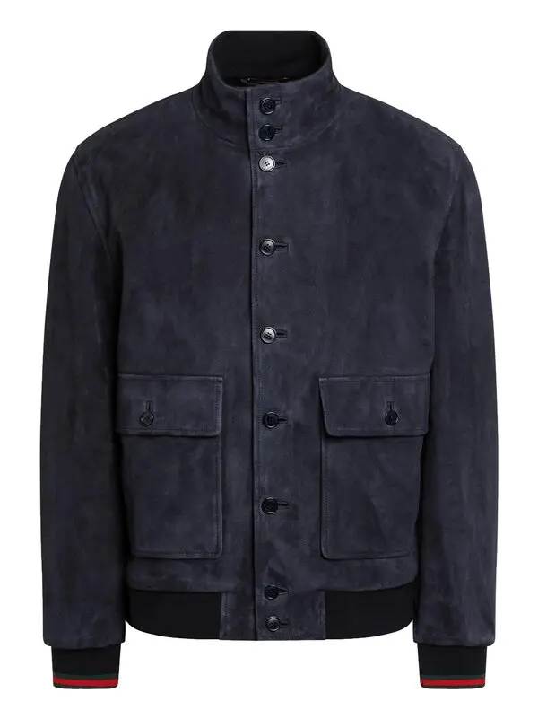 Gucci Leather Jacket - Blue