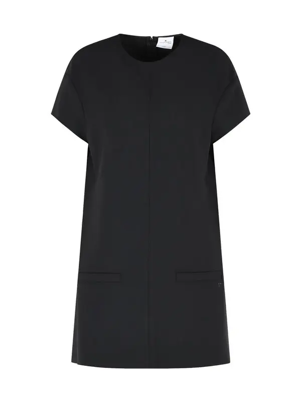 COURREGES Wool Blend Dress - Black
