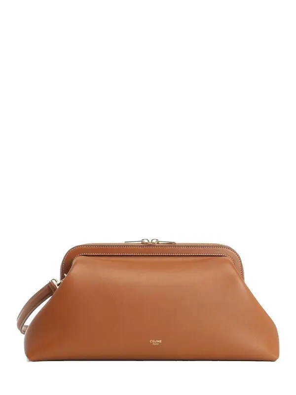 Celine Doctor Pouch In Soft Leather - Cream