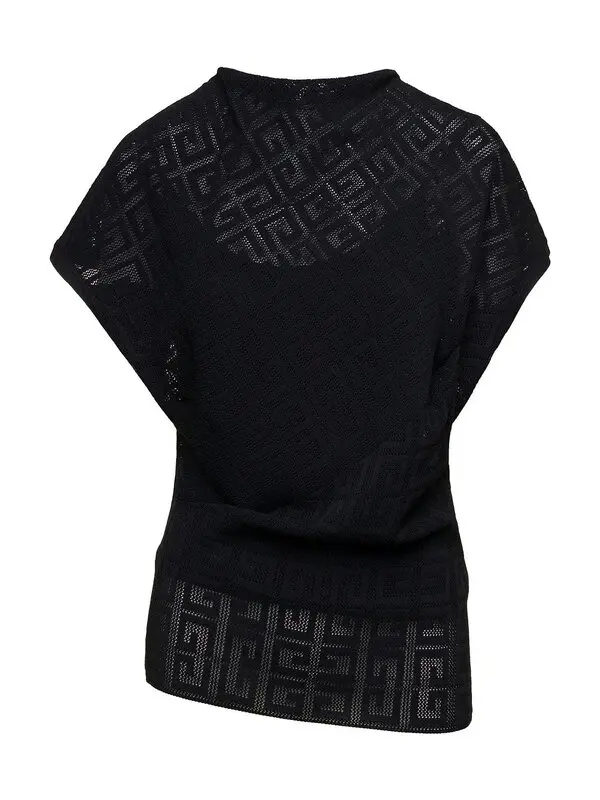 Givenchy Black Viscose Top - Multicolor