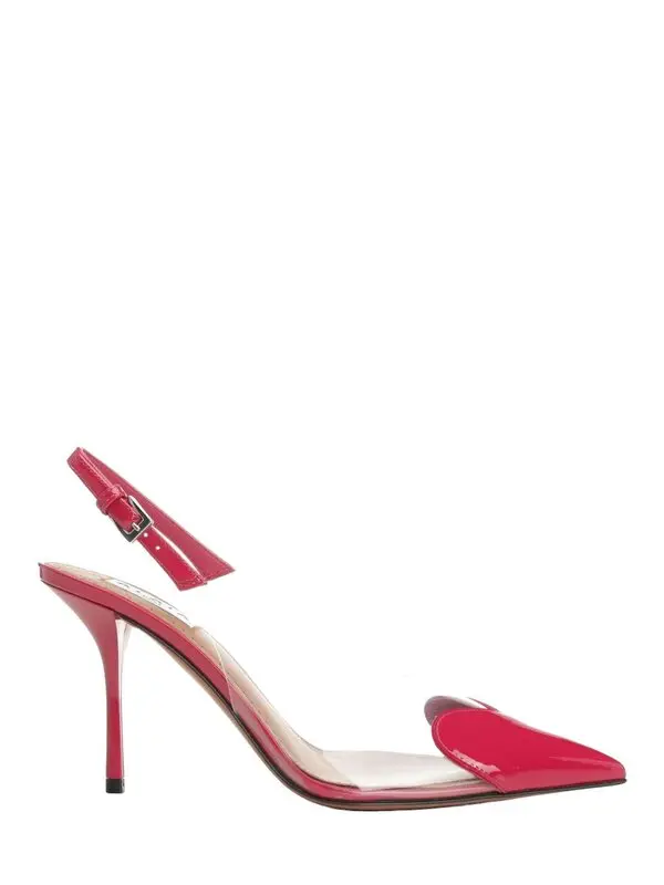 Alaïa Le Coeur Patent Leather Slingback Pumps - Red