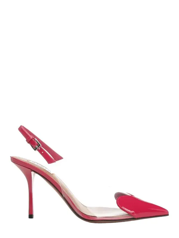 Alaïa Le Coeur Patent Leather Slingback Pumps - Red