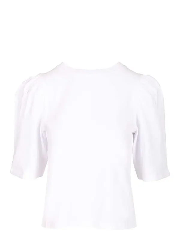 Isabel Marant Étoile Maeliss Organic Cotton T-shirt With Voluminous Sleeves - White