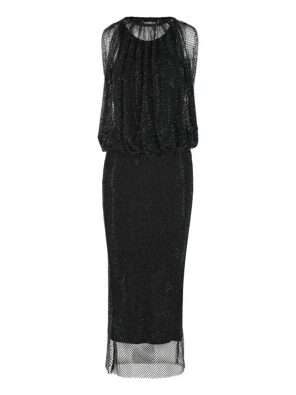 Sportmax Sleeveless Dress With Crystals - Black