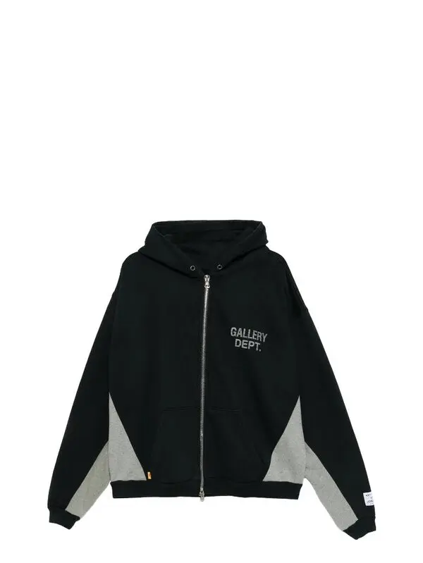 GALLERY DEPT. Paneled Zip Hoodie - Black