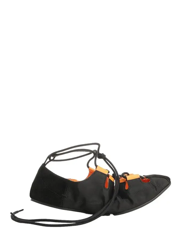 Alaïa Ballerinas With Recycled Laces - Black
