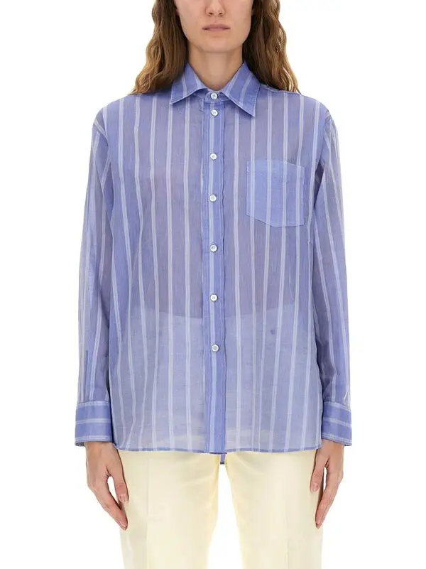 Etro Striped Cotton Shirt - Multicolor