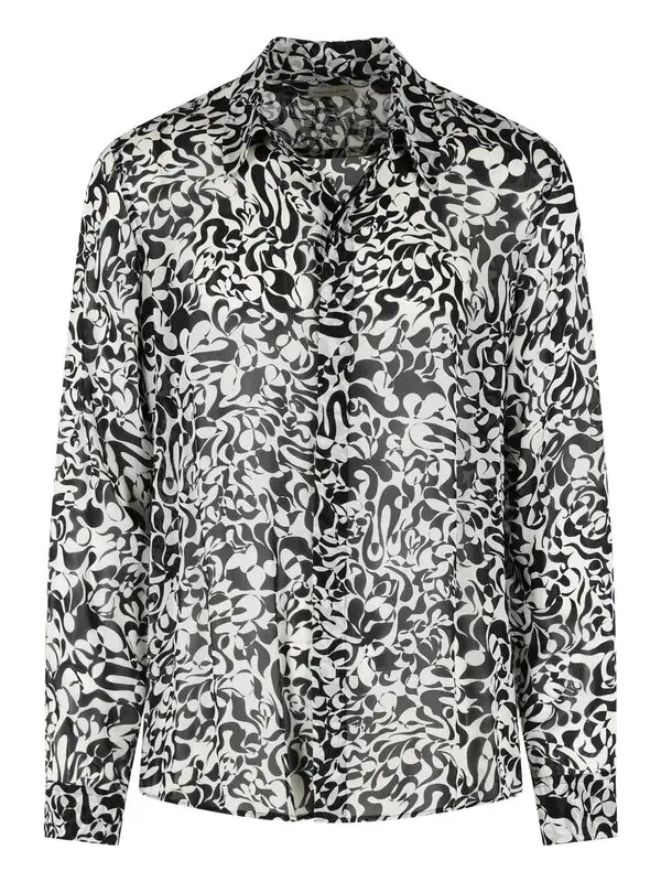 Dries Van Noten Carvies' Viscose Shirt - Black