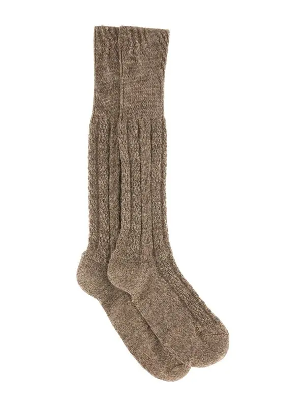 MAISON MARGIELA Long Socks - Brown