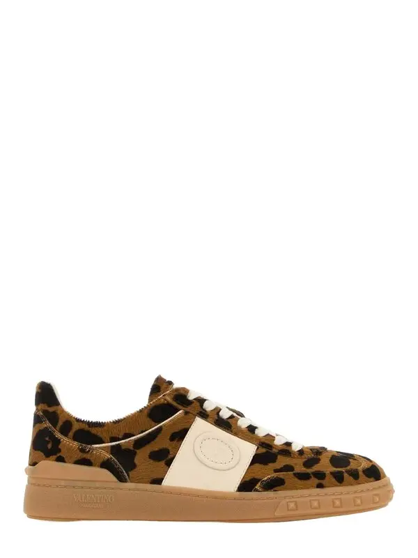 Valentino Garavani Printed Calf Hair Upvillage Sneakers - Multicolor