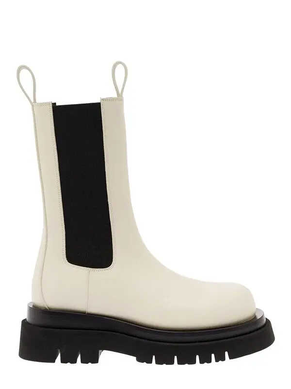 Bottega Veneta Lug Boots With Contrasting Sole - Multicolor