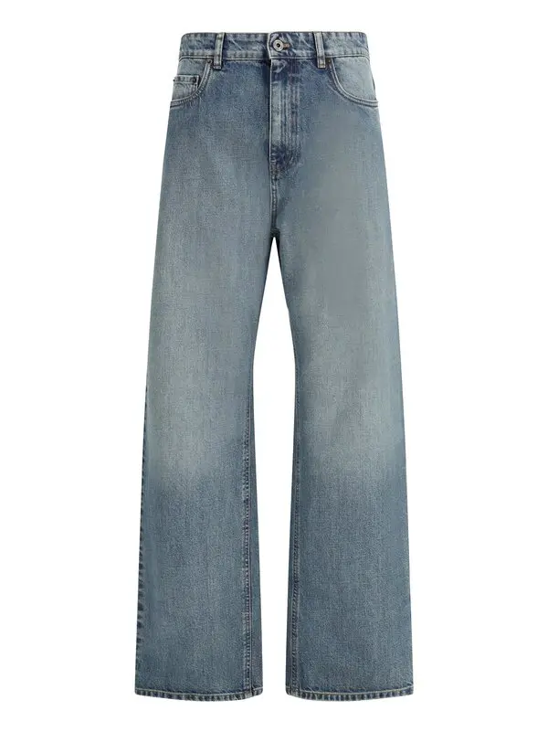Miu Miu Regular Fit Stone-washed Denim Jeans - Blue