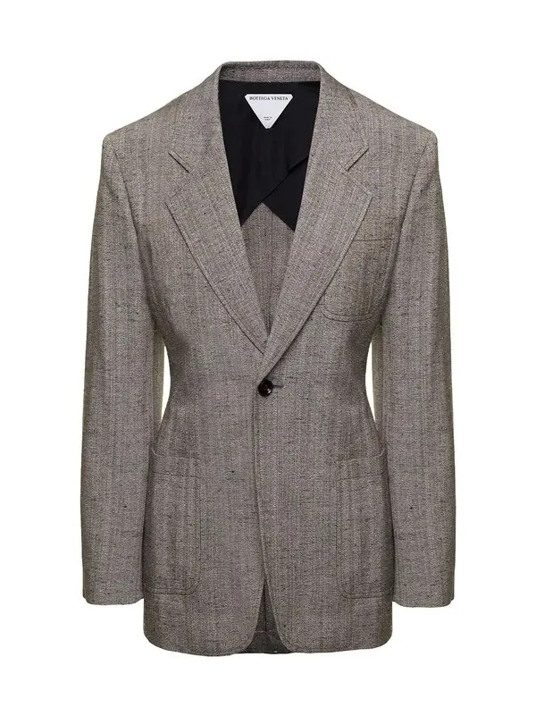 Bottega Veneta Single-breasted Jacket - Multicolor