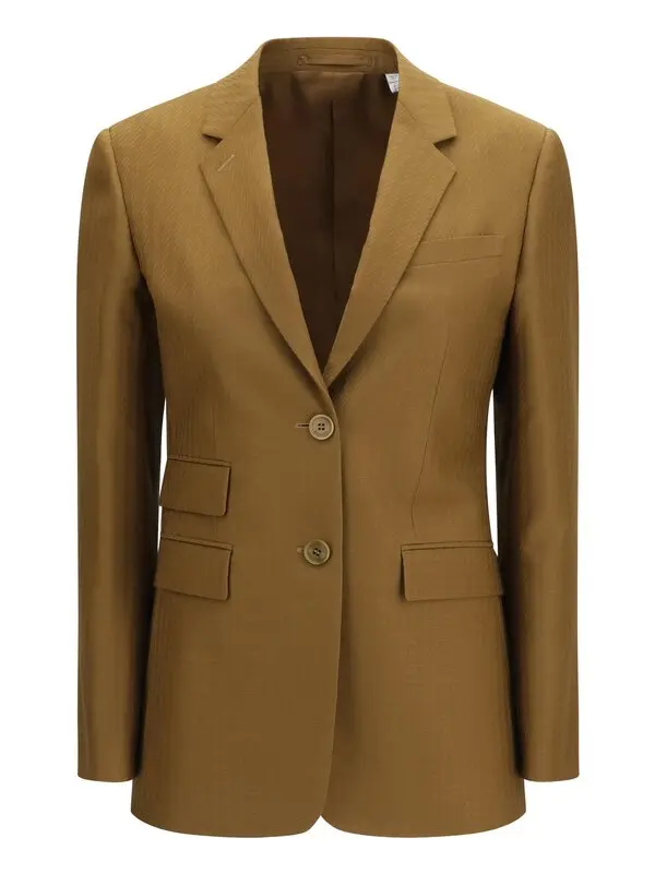 Burberry Wool And Mohair Blazer - Multicolor