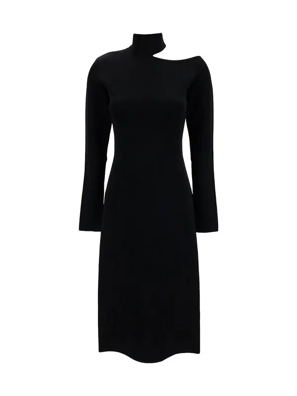 FERRAGAMO Midi Dress With Cut-out Detailing - Multicolor
