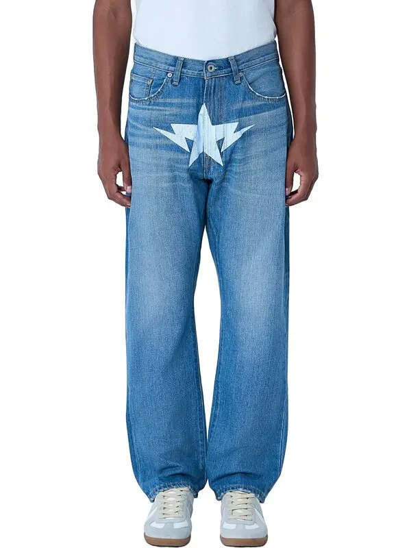 A BATHING APE Twin Star Jeans - Blue