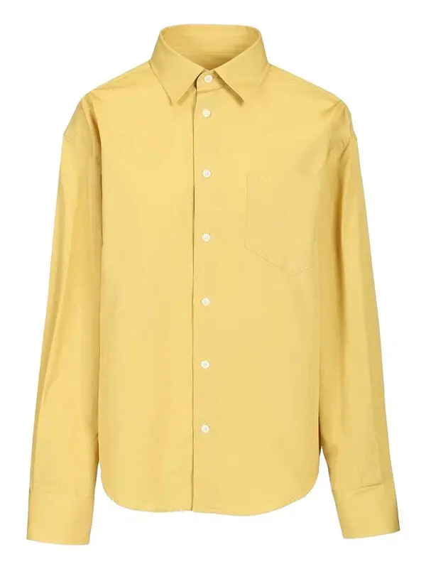 Ami Long Sleeve Button-down Shirt - Yellow