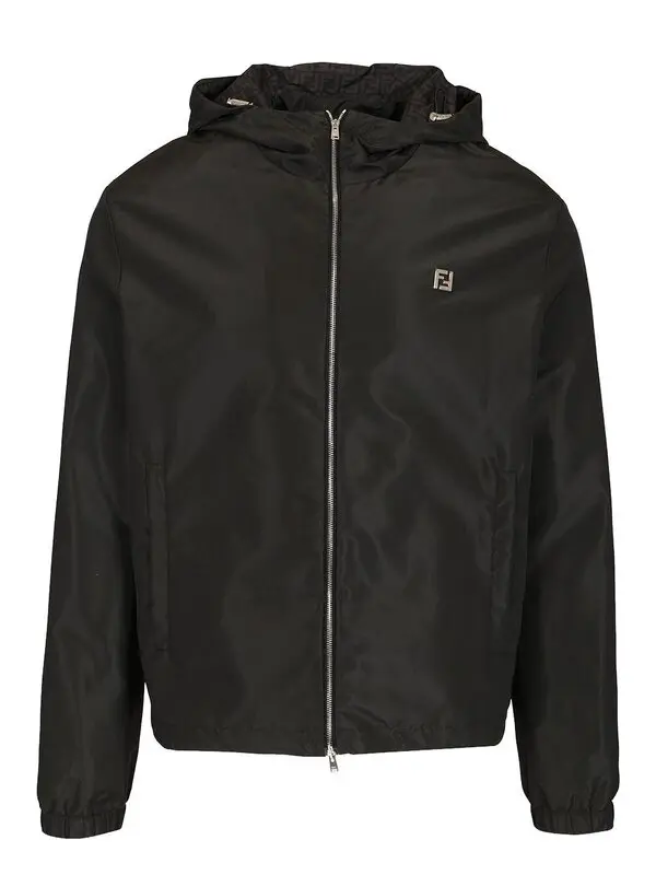 Fendi Blouson In Technical Fabric - Black