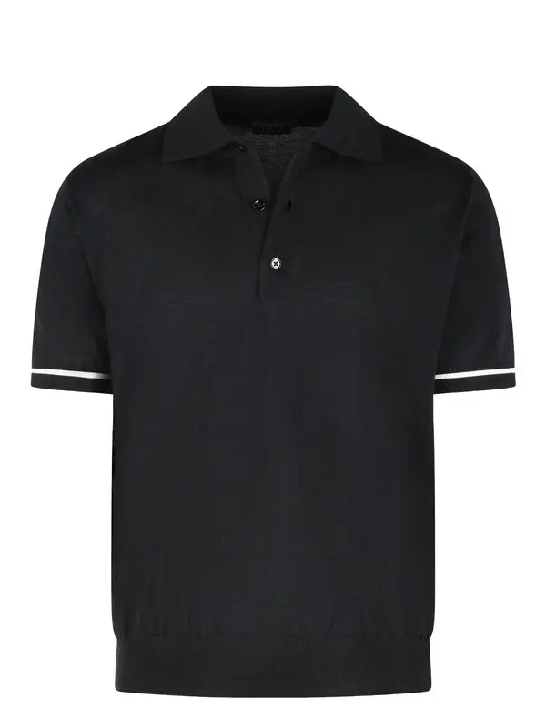 TOM FORD Cashmere And Silk Polo Shirt - Black