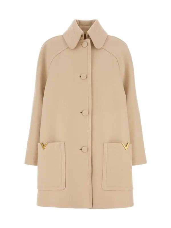 Valentino Garavani Virgin Wool Coat - Yellow