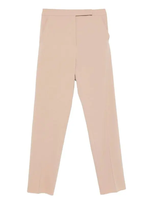 Max Mara Slim-fit Wool Blend Trousers - Cream