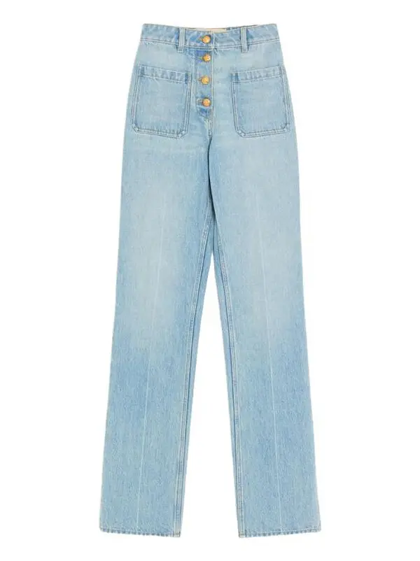 Valentino Garavani Denim Straight-leg Jeans - Blue