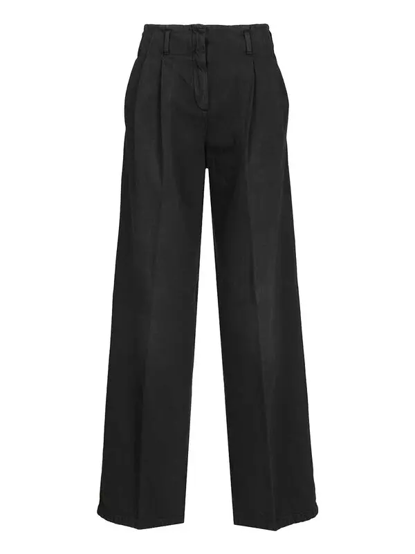 GOLDEN GOOSE Wide-leg Denim Trousers - Black